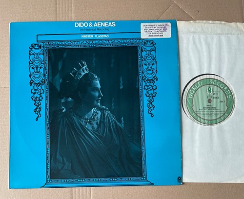 PURCELL Dido & Aeneas - FLAGSTAD/SCHWARZKOPF/ .../G.JONES UK LP WORLD ...
