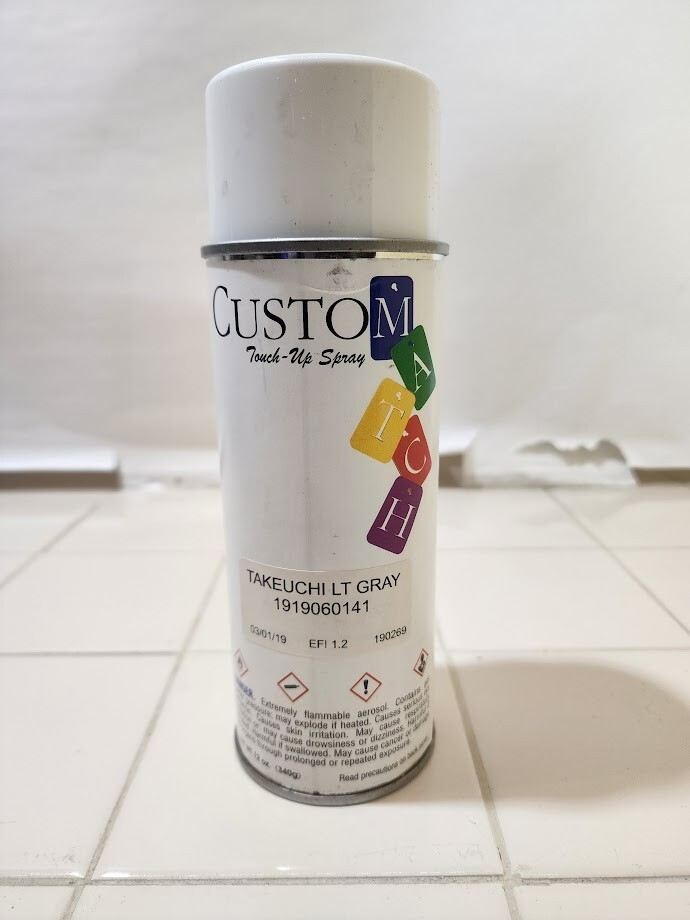 Custom Match Touch-Up Spray Paint Takeuchi Light Gray 1919060141 - for ...