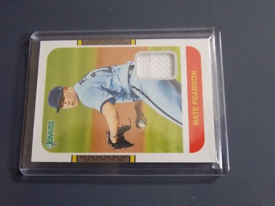 Nate Pearson Donruss 2021 87M-NP Memorabilia Patch Rookie Card Toronto ...