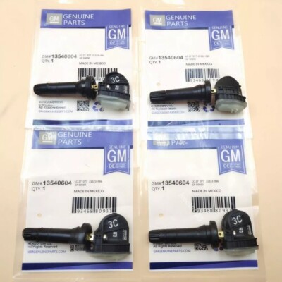 4PCS OEM TPMS 13540604 13528566 Tire Pressure Monitoring Sensor For ...