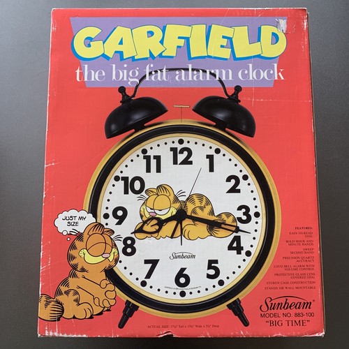 Sunbeam Giant Garfield Alarm Clock Vintage 1978 Model 883 NRFB MINT | eBay