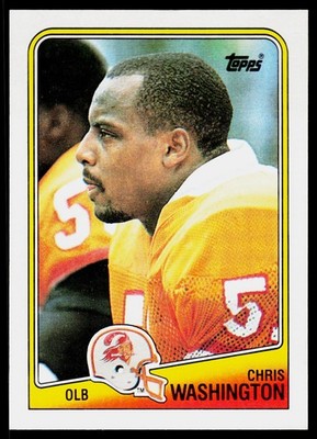 Chris Washington, 1988 Topps, #359, Tampa Bay Buccaneers, | eBay