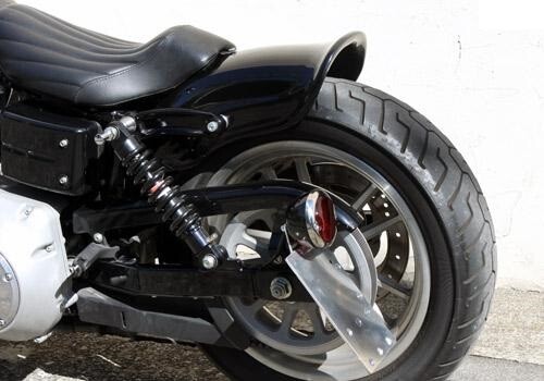 HARLEY CHOPPED SHORT BOBBER REAR FENDER DAVIDSON DYNA FXD FAT STREET ...