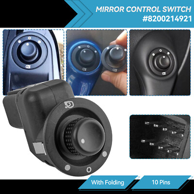 Electric Wing Mirror Control Switch 8200676529 For Renault Clio MK4 ...
