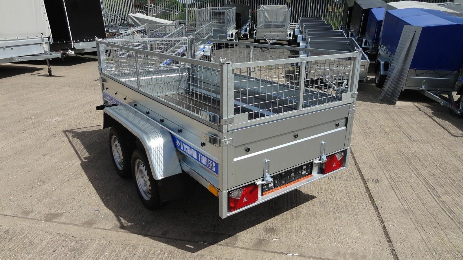 TRAILER 8X4 TWIN AXLE 750KG CAGE TRAILER DOUBLE AXLE TRAILER 2.65cm x1 ...