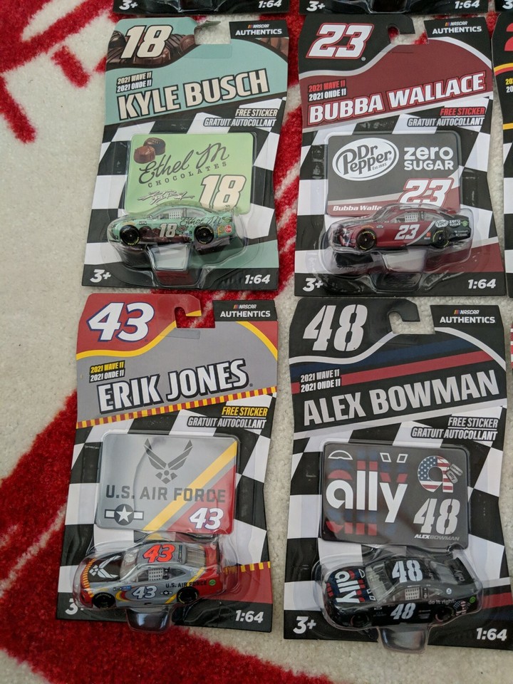 2021 Nascar Authentics 1:64 Wave 11 COMPLETE SET of 9! BRAND NEW, BOX ...