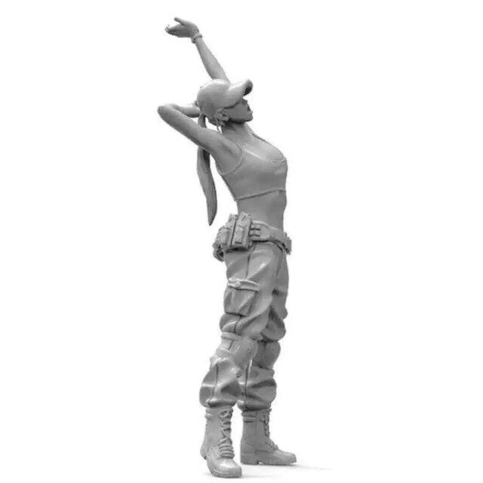 1/35 Resin Model Kit Modern Beautiful Girl Woman Warm Up Unpainted | eBay