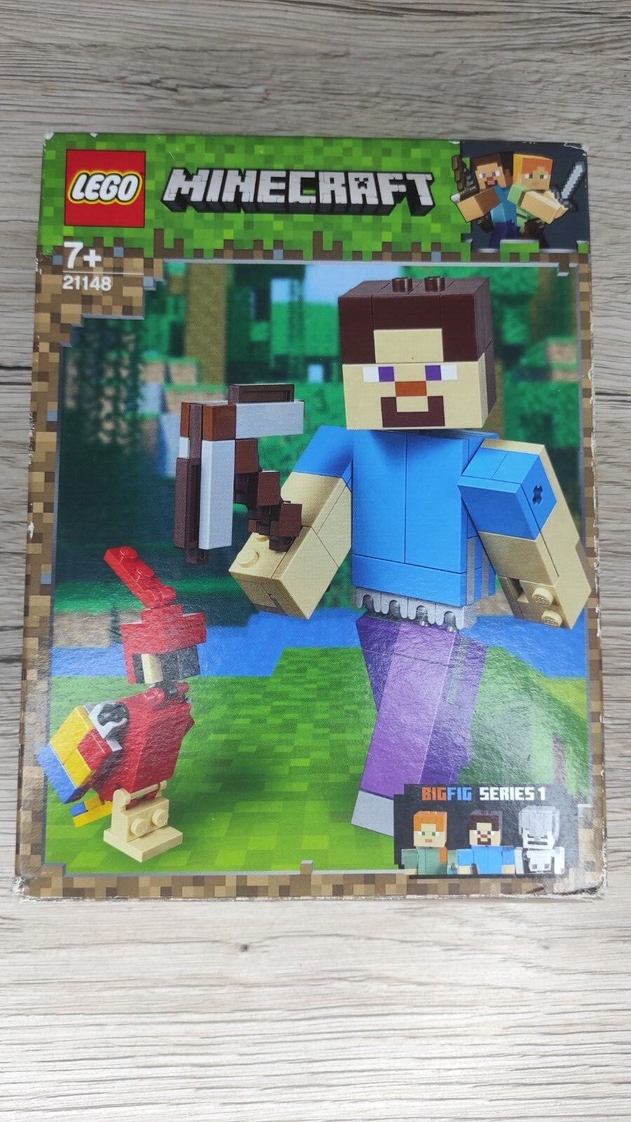LEGO Minecraft -BigFig Steve mit Papagei - 21148 | ein Teil fehlt ...