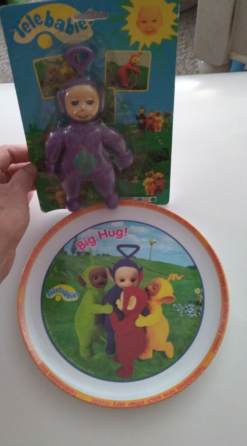 Vtg TELETUBBIES TOY & PLATE Toddlers NEW NOS | eBay