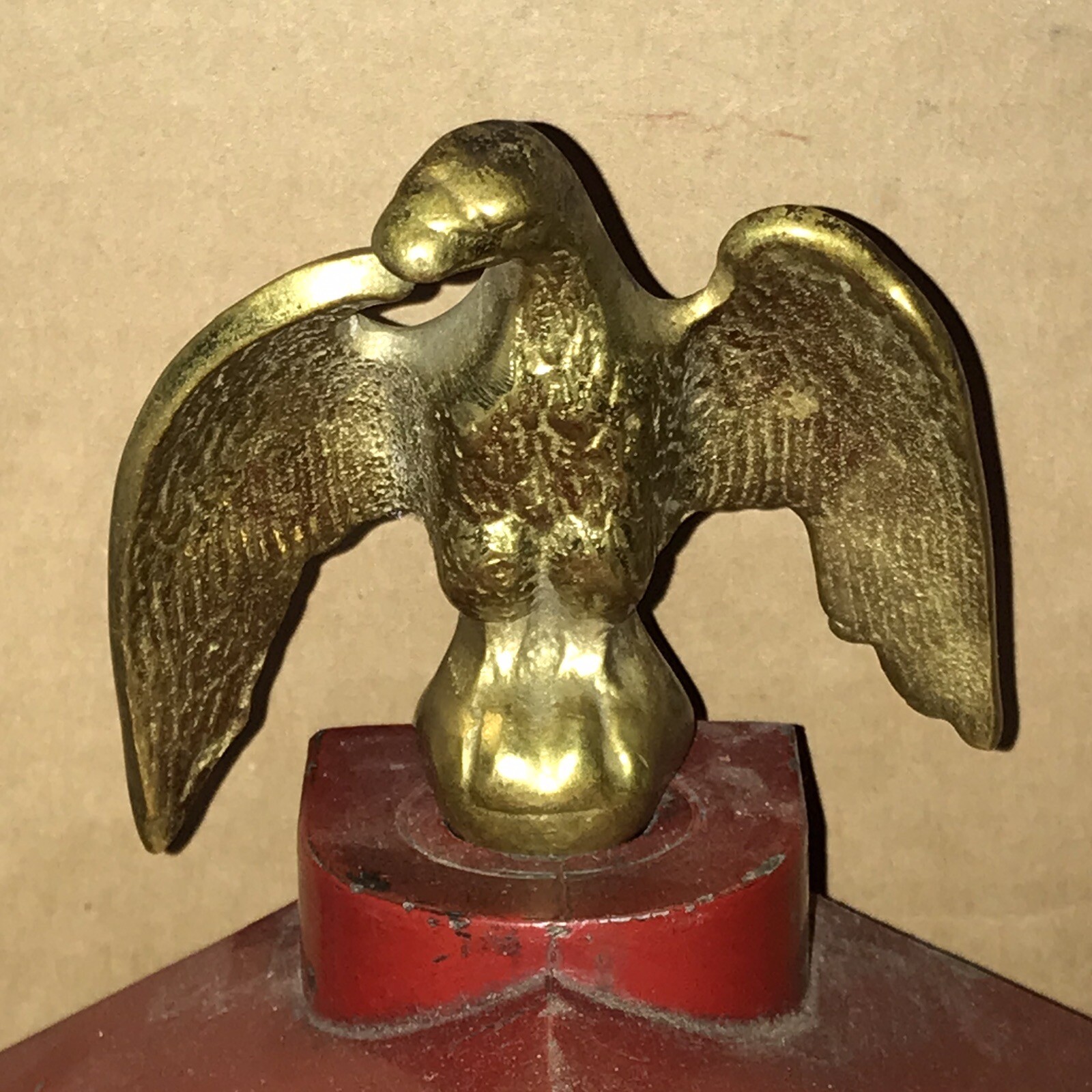 vintage Brass Metal Eagle Finial Topper for Gamewell Police/Fire Alarm ...