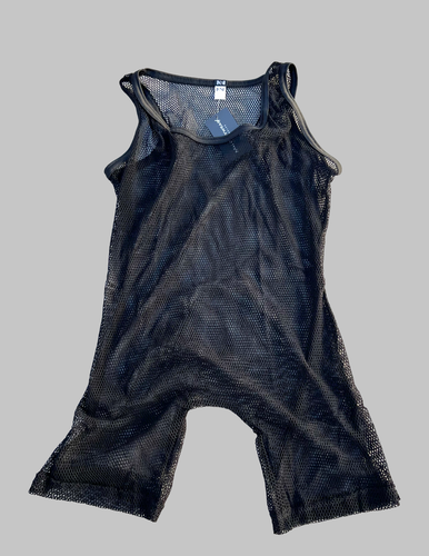 N2N Bodywear Men black rayon Hero X Sheer wrestler singlet size L | eBay