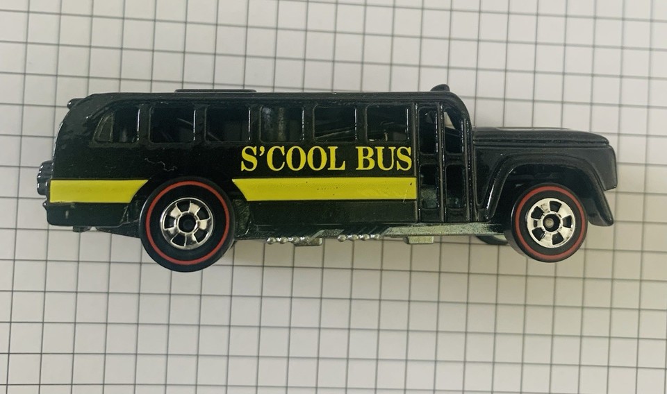 Hot Wheels Toy Zone Tom Daniels Black S’COOL Bus Loose Ex Condition | eBay