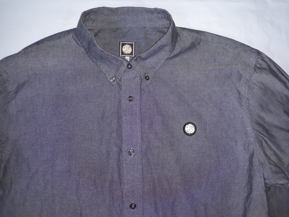 PRETTY GREEN Grey Shirt Excellent Clean Condition | eBay UK