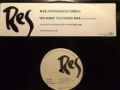 RES - ICE KING (+TRACKMASTERS REMIX) (12") 2001!! RARE!! NAS + MR ...