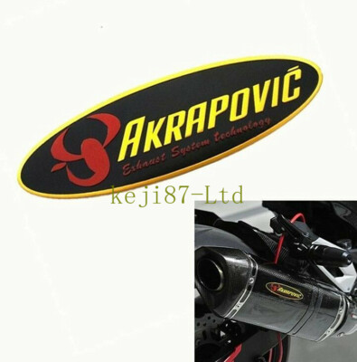 3D Motorcycle AKRAPOVIC Sticker Exhaust Pipe Heat resistant Decal ...