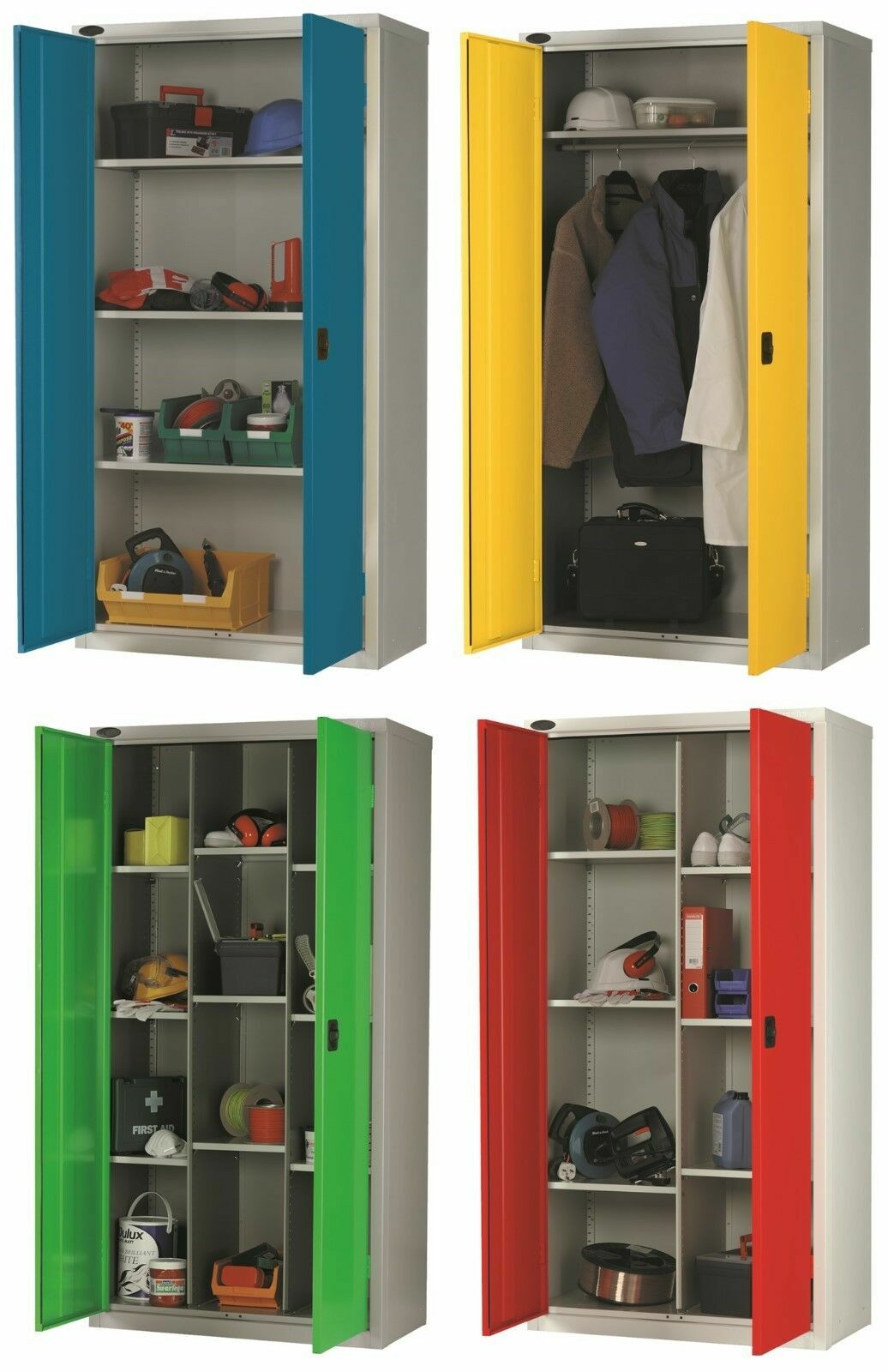 TOOL STORAGE NEW Heavy Duty Secure Steel Industrial Engineering Cabinet ...