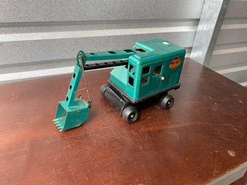RARE VINTAGE LUMAR CONTRACTORS MARX POWER SHOVEL EXCAVATOR 17" NICE ...
