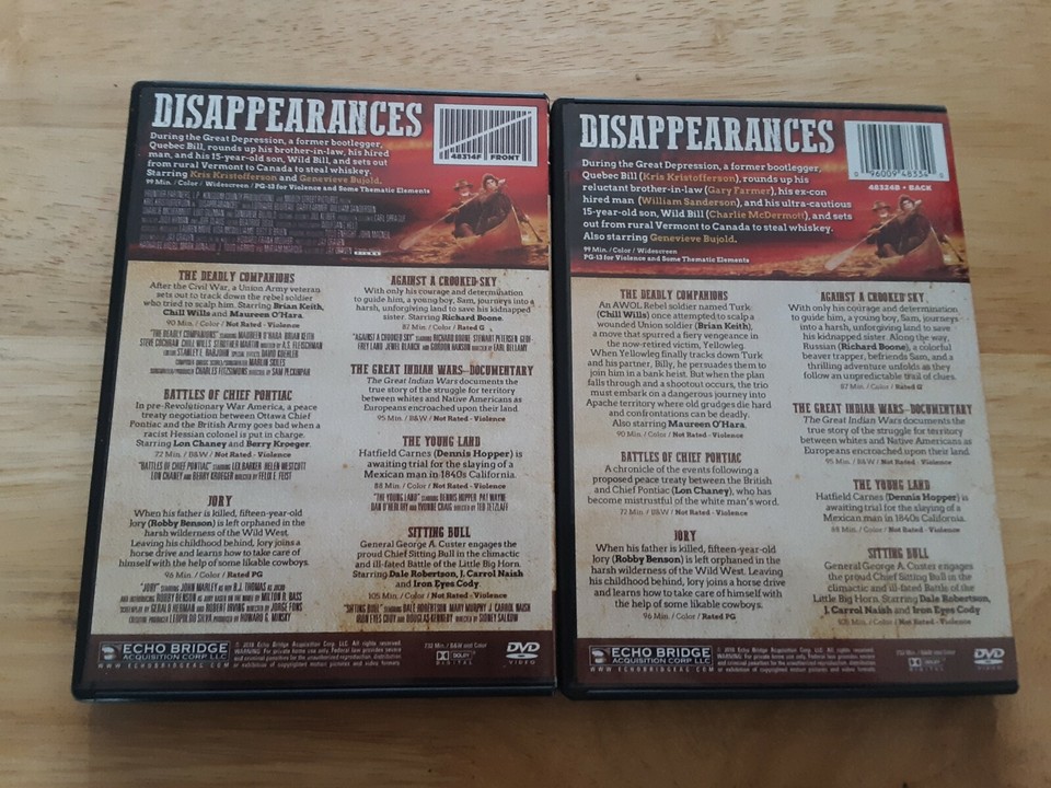 Disappearances Against A Crooked Sky DVD Set Includes 7 Bonus Movies | eBay