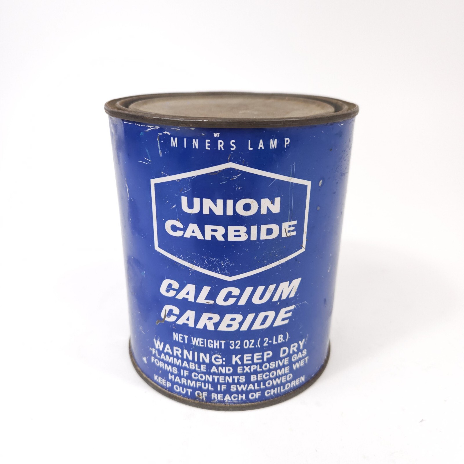 Vtg Full 2lb Union Carbide Miners Lamp Calcium Carbide Can | eBay