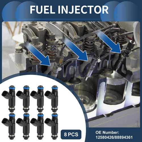 No.12580426 Fuel Injector for GMC Sierra 1500 02-05 4.3L 4.8L 5.3L ...
