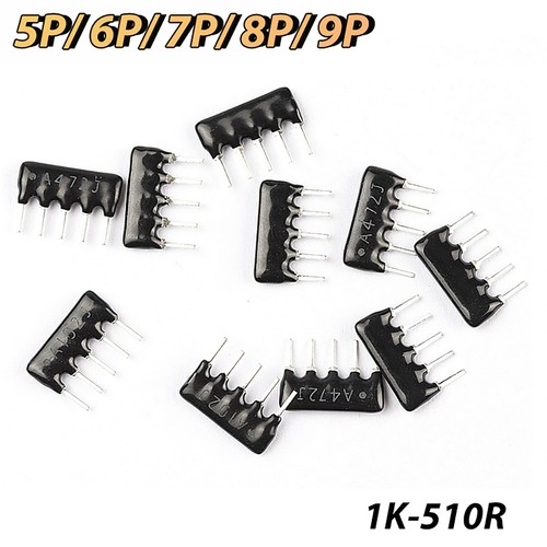 Network Array Resistor - 1/8W 5% - Choose from 5-9 Pin - 510R-1K ohm | eBay