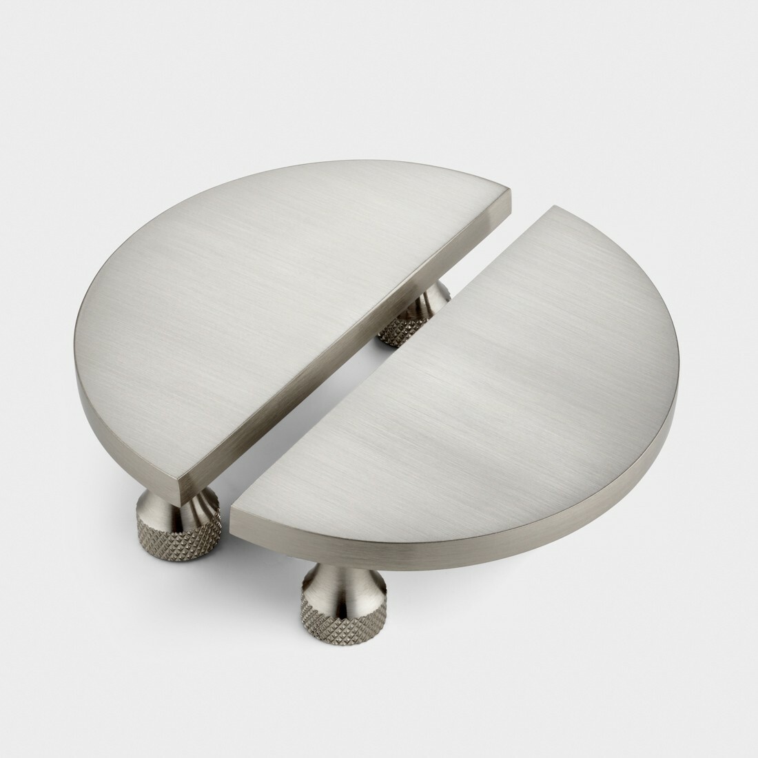 Modern Small Brass Brushed Silver Half Moon Door Wardrobe Cabinet ...