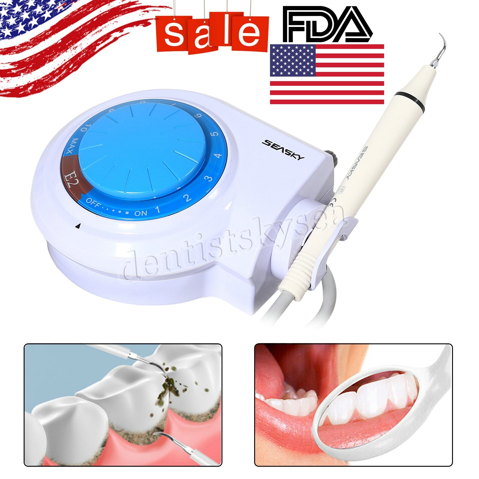 F/Cavitron Dental Ultrasonic Piezo Scaler Handpiece 5x Tips fit ...