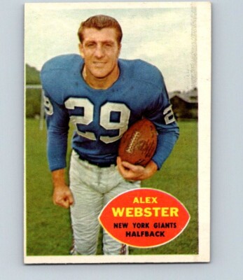 1960 TOPPS FOOTBALL #75 ALEX WEBSTER NRMT KA | eBay