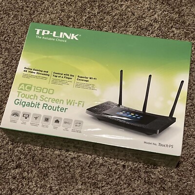TP-Link AC1900 Wireless Wi-Fi Gigabit Router with Touch Screen Setup ...