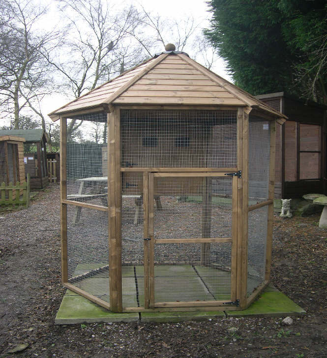 8' Hexagonal Bird Aviary - Various Designs & Wire Mesh | eBay UK
