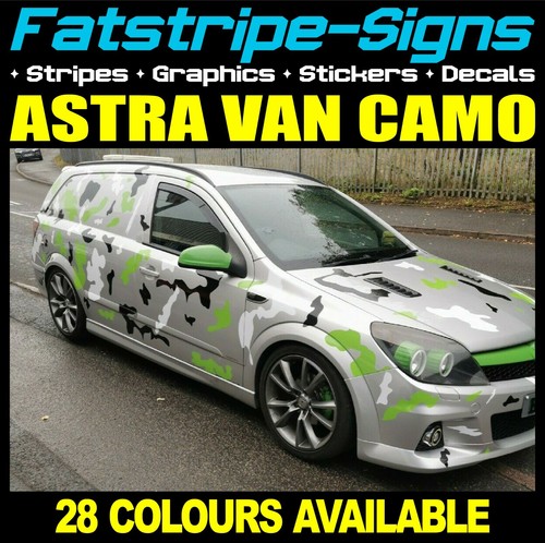 to fit VAUXHALL ASTRA VAN CAMO GRAPHICS STICKERS STRIPES DECALS OPEL ...