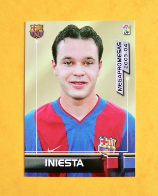 398 ANDRES INIESTA / ROOKIE CARD / F.C. BARCELONA / MEGAPROMESAS 2003 ...