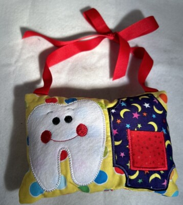 Custom Tooth Fairy Pillow , Tooth Pocket, Polka Dot Pillow | eBay
