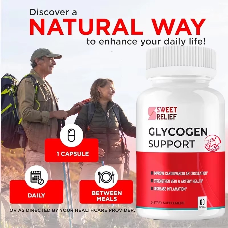 Glycogen Support Supplement 60 Caps Sweet Relief Blood Cleanser Formula ...
