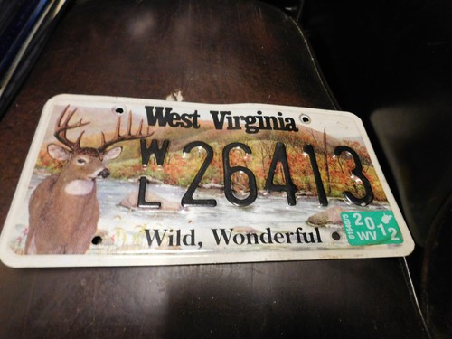 West Virginia Expired License Plate WV Tag 2012 WL 26413 Deer Buck | eBay