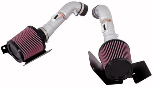 K&N 07-08 350z Dual Silver Typhoon Short Ram Intake | eBay
