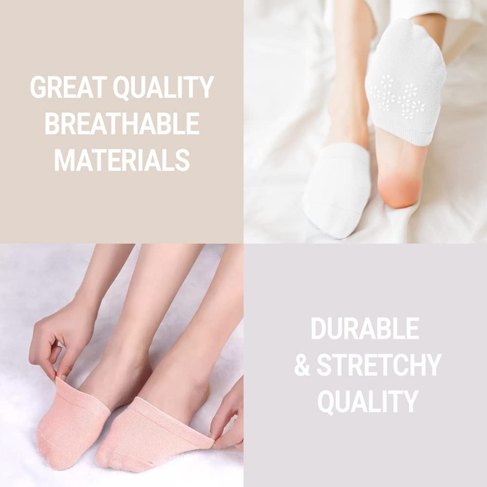 8 Pairs Toe Topper Liner No Show Invisible Half Toe Seamless Socks for ...