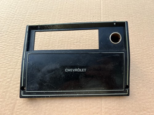 1978-1985 El Camino Malibu Monte Carlo RADIO DELETE dash panel plate ...