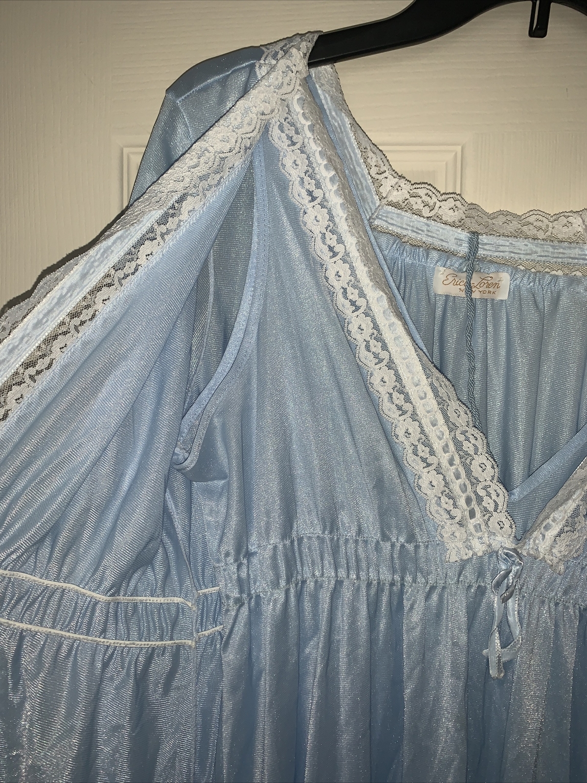 Vintage ERICA LOREN Baby Blue & Lace Wedding SEXY Rob… - Gem