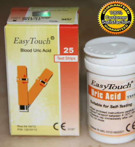 1 box (25 test strips) Blood Uric Acid Test Strip Easy Touch EasyTouch ...