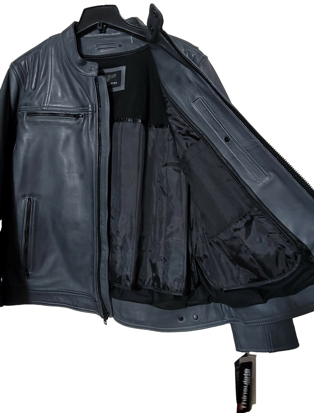 Wilsons Leather Mens Genuine Leather Performance Motorcycle Jacket W ...