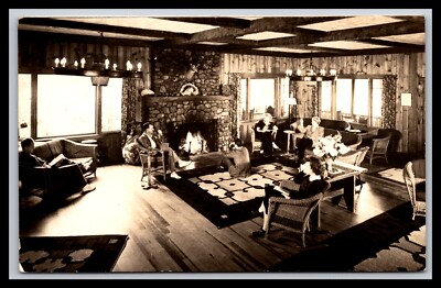 RPPC Maine The Pow Wow Room - Severance Lodge - Lovell ME | eBay