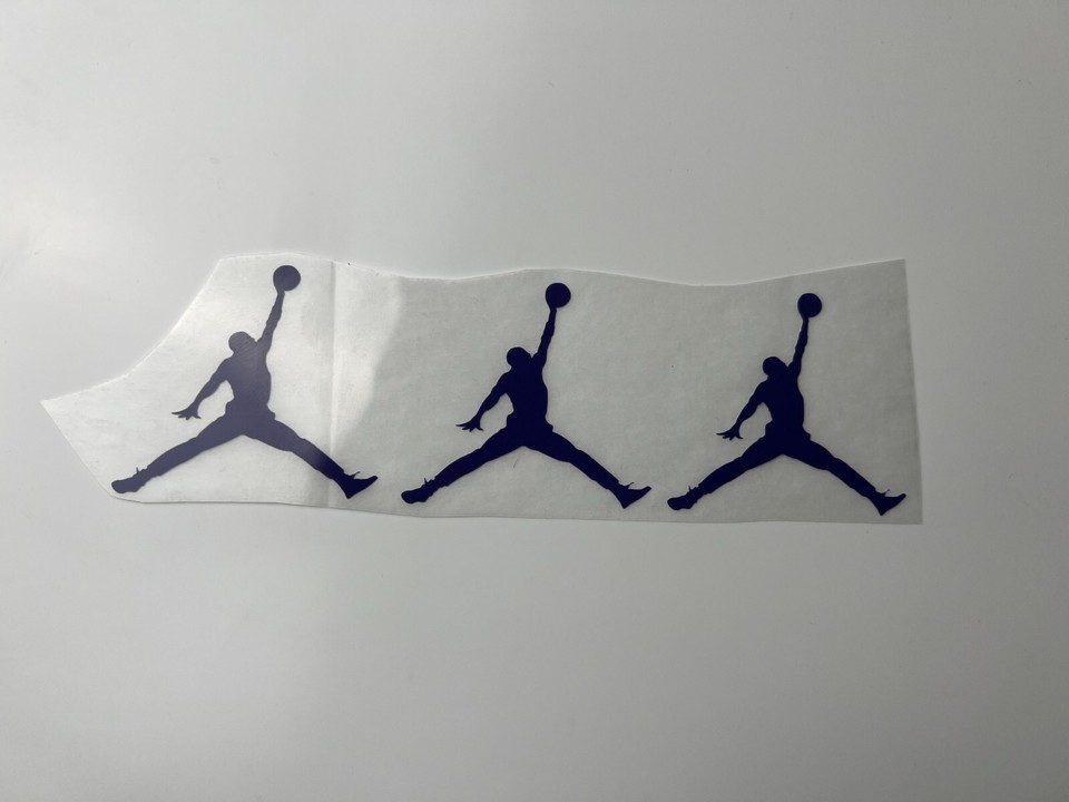 jordan jumpman Heat Transfer pack of 3 Iron On Logo 2" pick your color ...