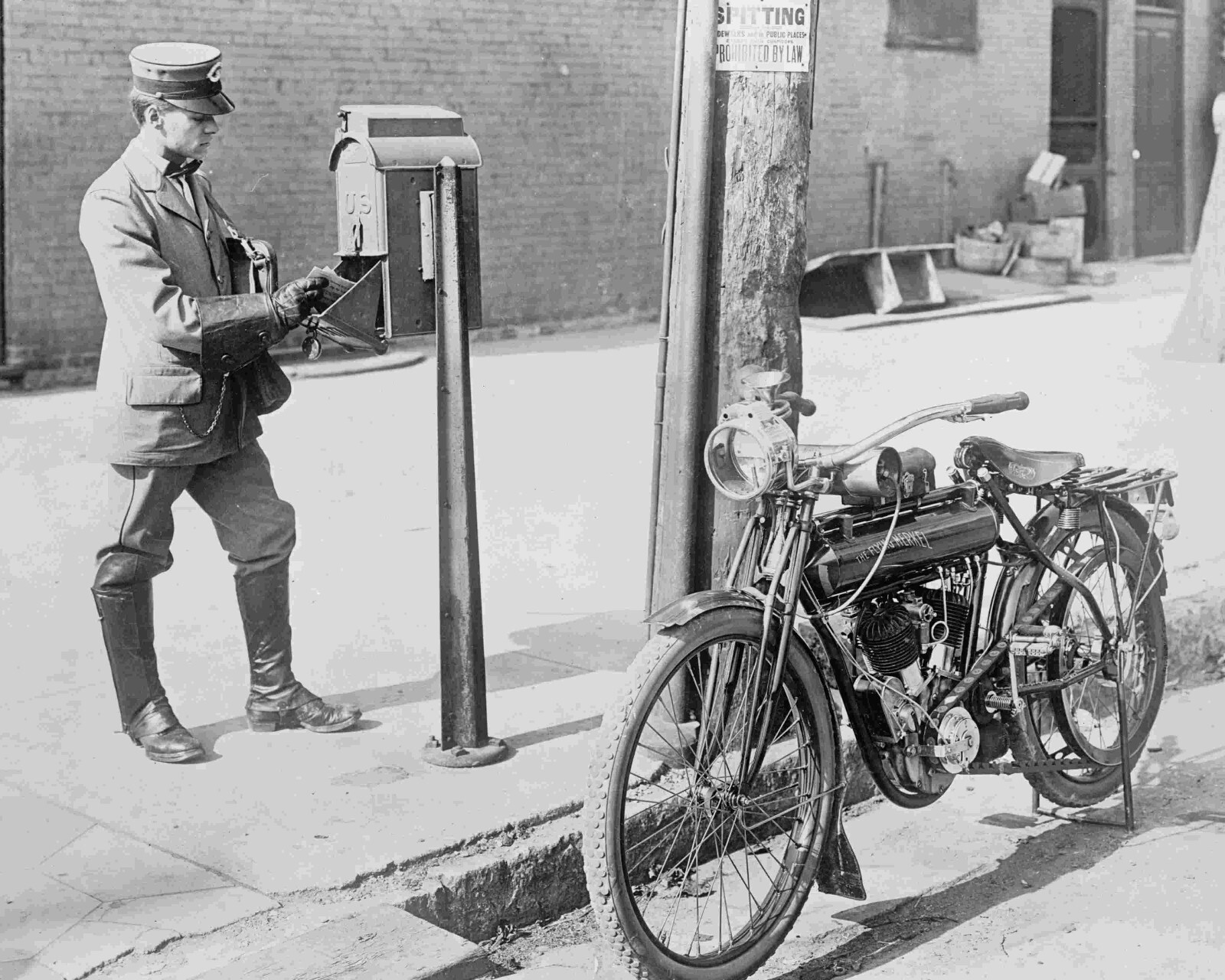 mailman & motorcycle Vintage Old Photo 8.5 x 11 Reprints | eBay