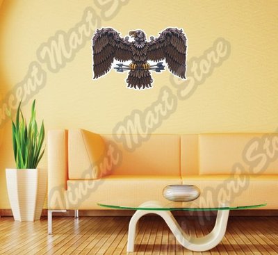 Hawk Eagle Condor Bird USA Flying Wings Wall Sticker Room Interior ...