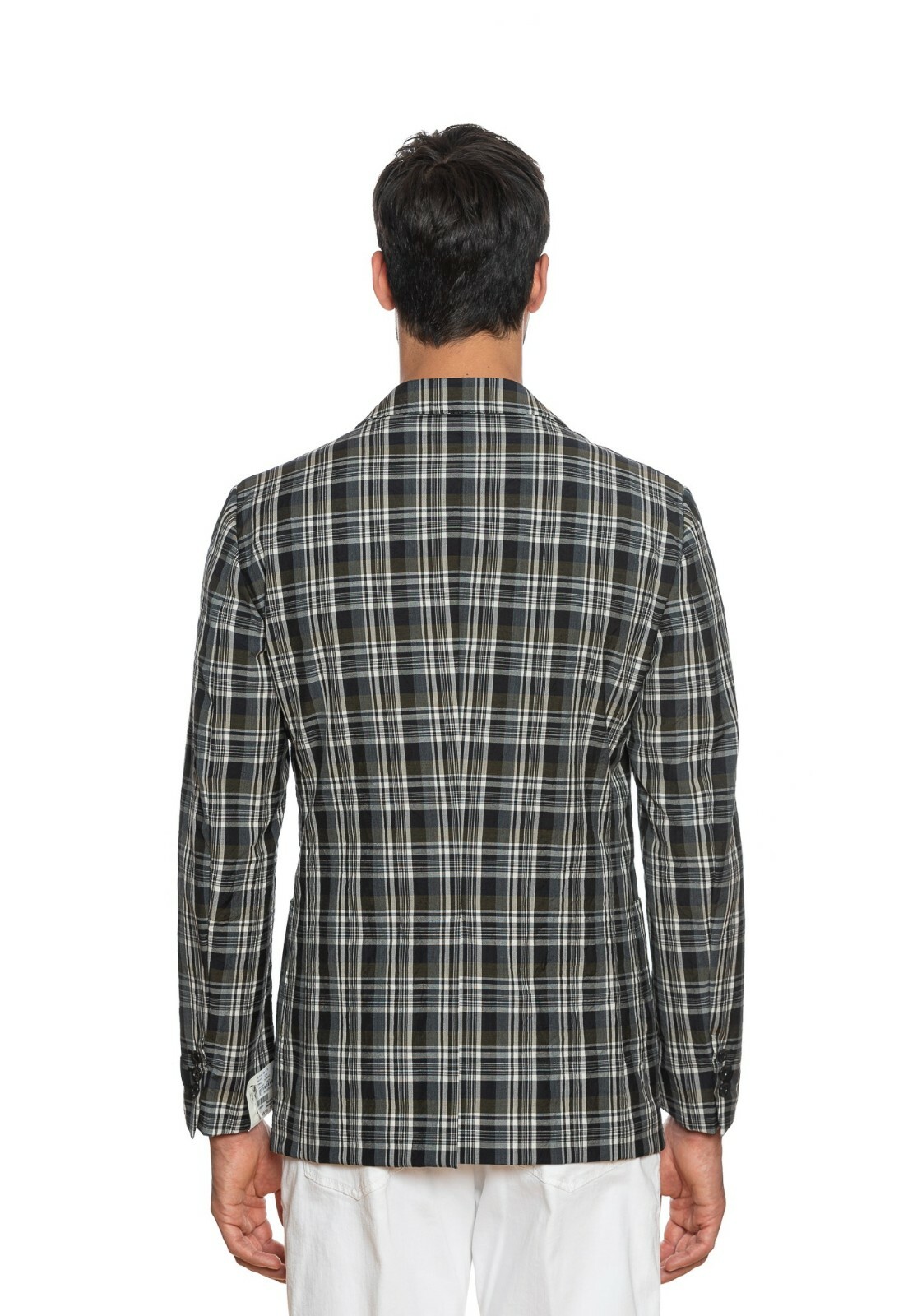 1490$ BELVEST Summer Jacket Checks Ultra Light Wool Gray / Blue / Green ...