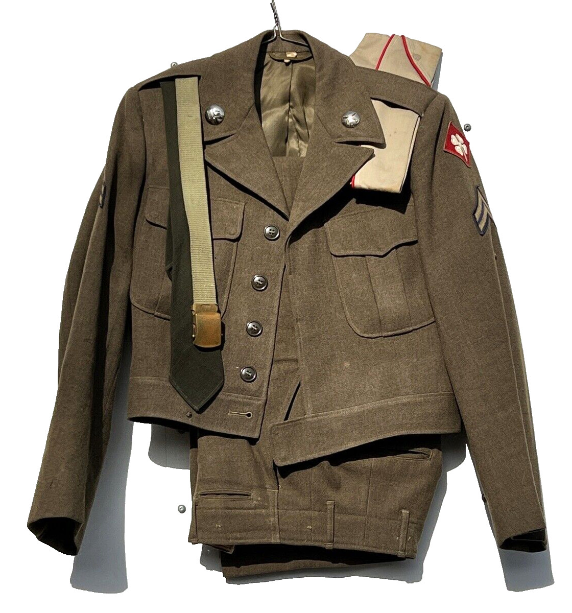 US ARMY WOOL FIELD JACKET SUIT IKE KOREAN WAR SIZE SM… - Gem