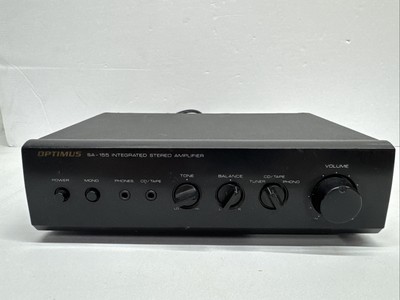 Optimus SA-155 Integrated Mini Stereo Amplifier Composite Tested ...