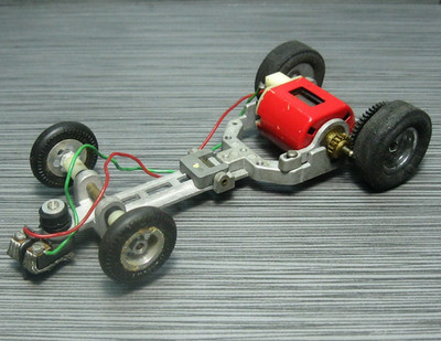 1960's SLOT CAR Dynamic Flex Sidewinder CHASSIS w/Monogram Motor ...