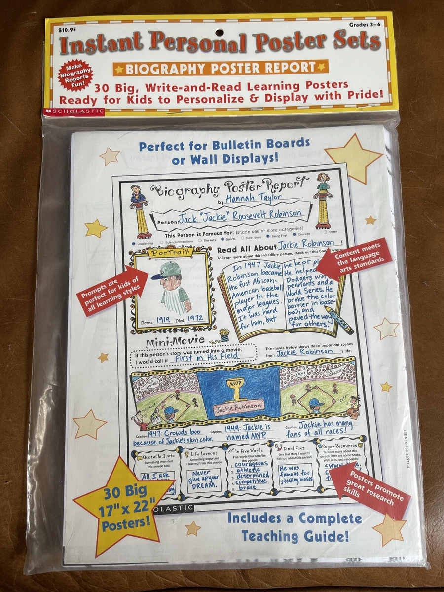 Biography Poster Report Scholastic